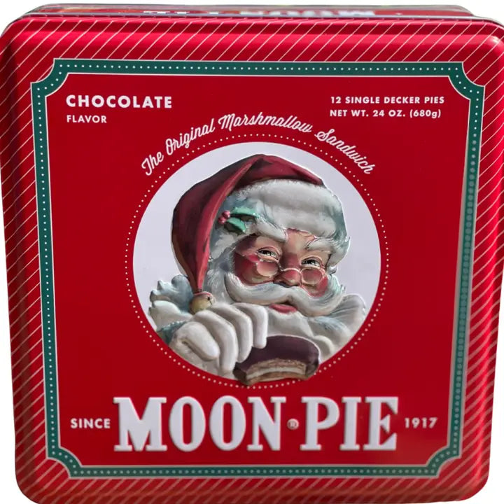 MoonPie Red Santa Holiday Tin – A Fern and a Feather General Store