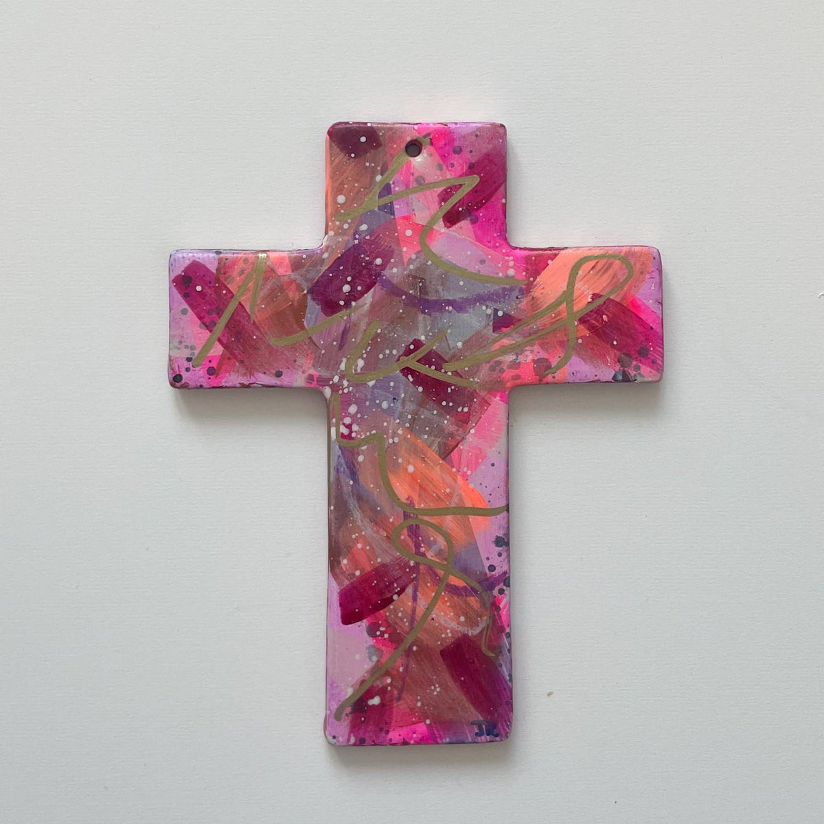 Small Pink Cross – A Fern and a Feather General Store